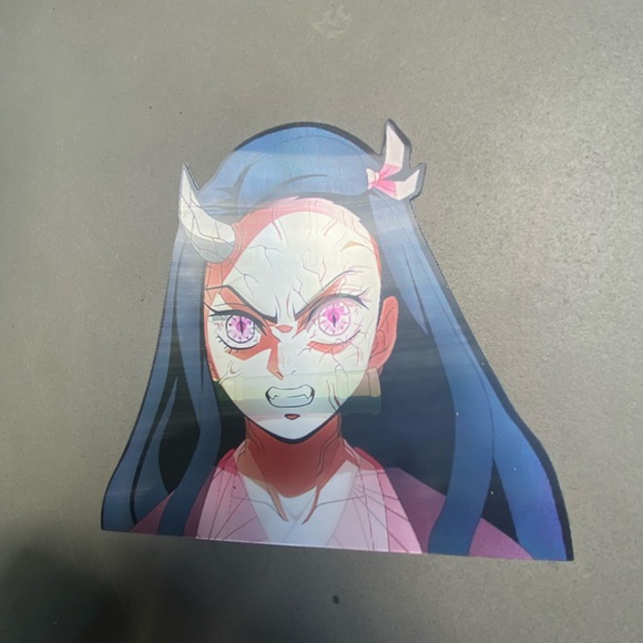 Other | Demon Slayer Nezuko Kamado 3d Lenticular Motion Car Sticker ...